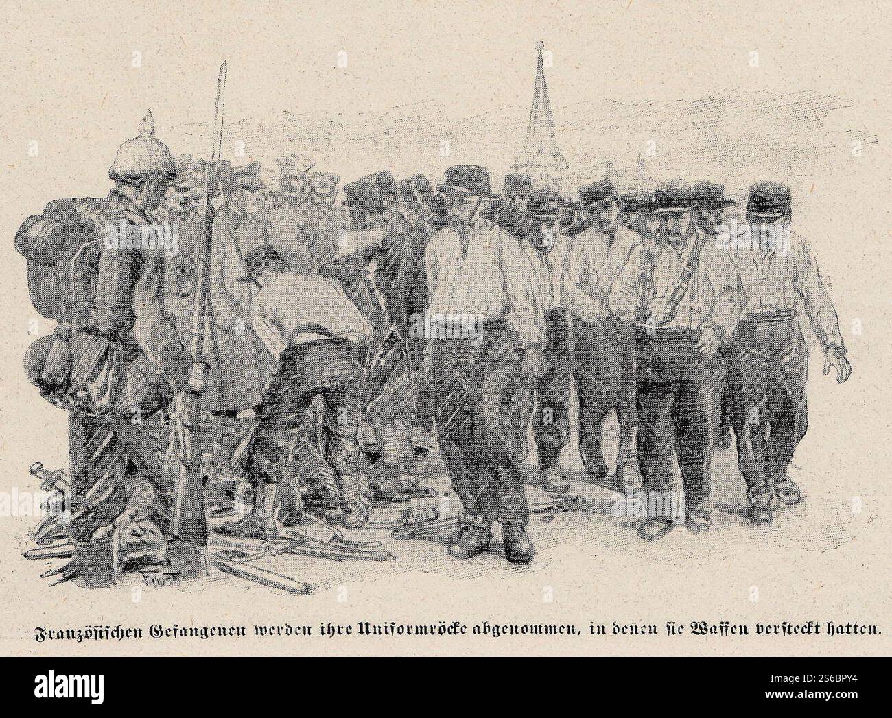 French prisoners surrender their uniforms WWI (48258568987 Stock Photo ...