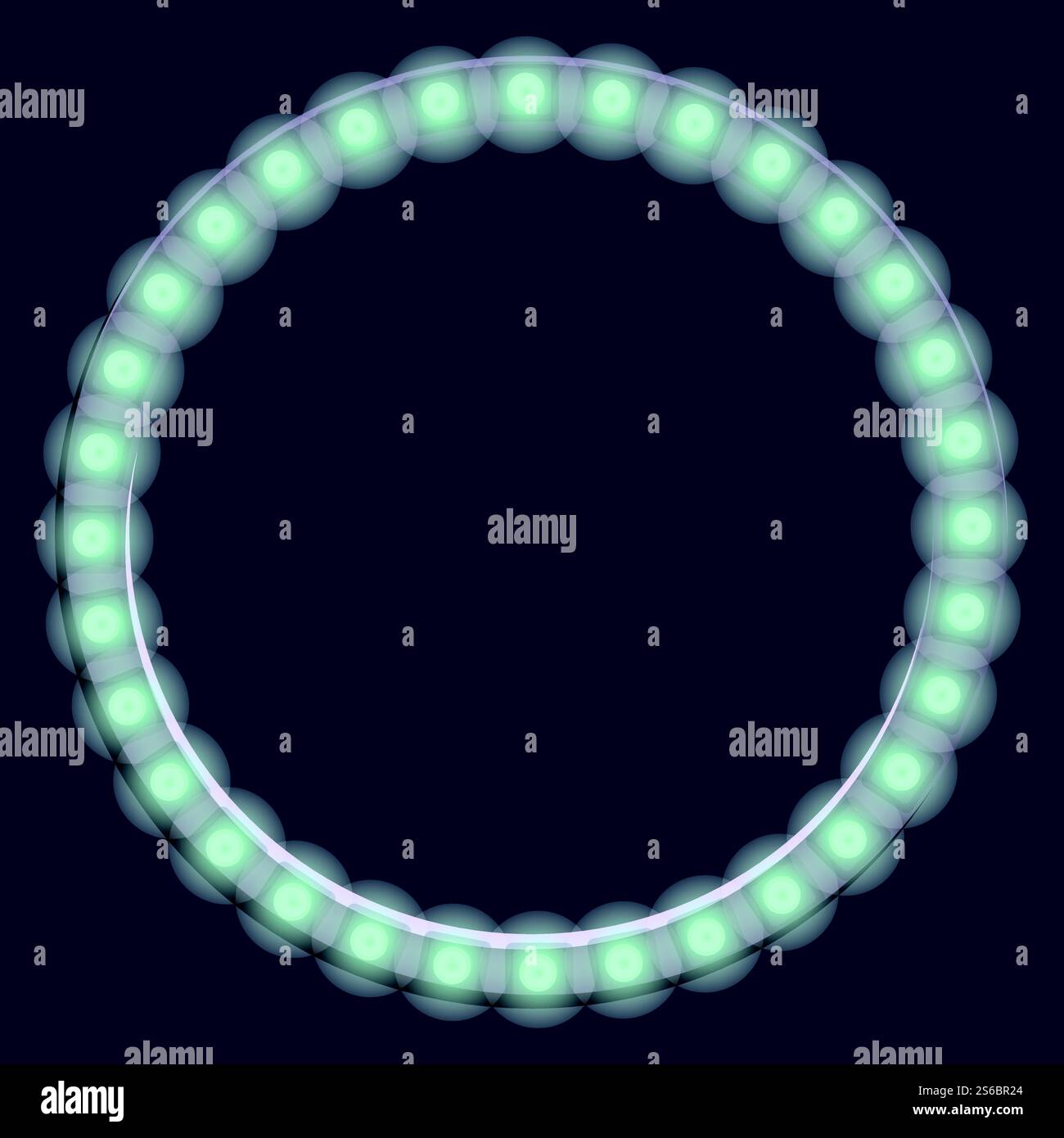 Led strip lights circle icon. Cartoon of led strip lights circle vector ...