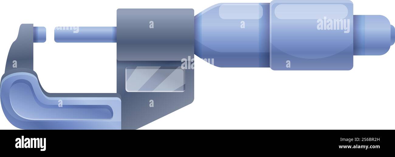 Measure micrometer icon. Cartoon of measure micrometer vector icon for ...