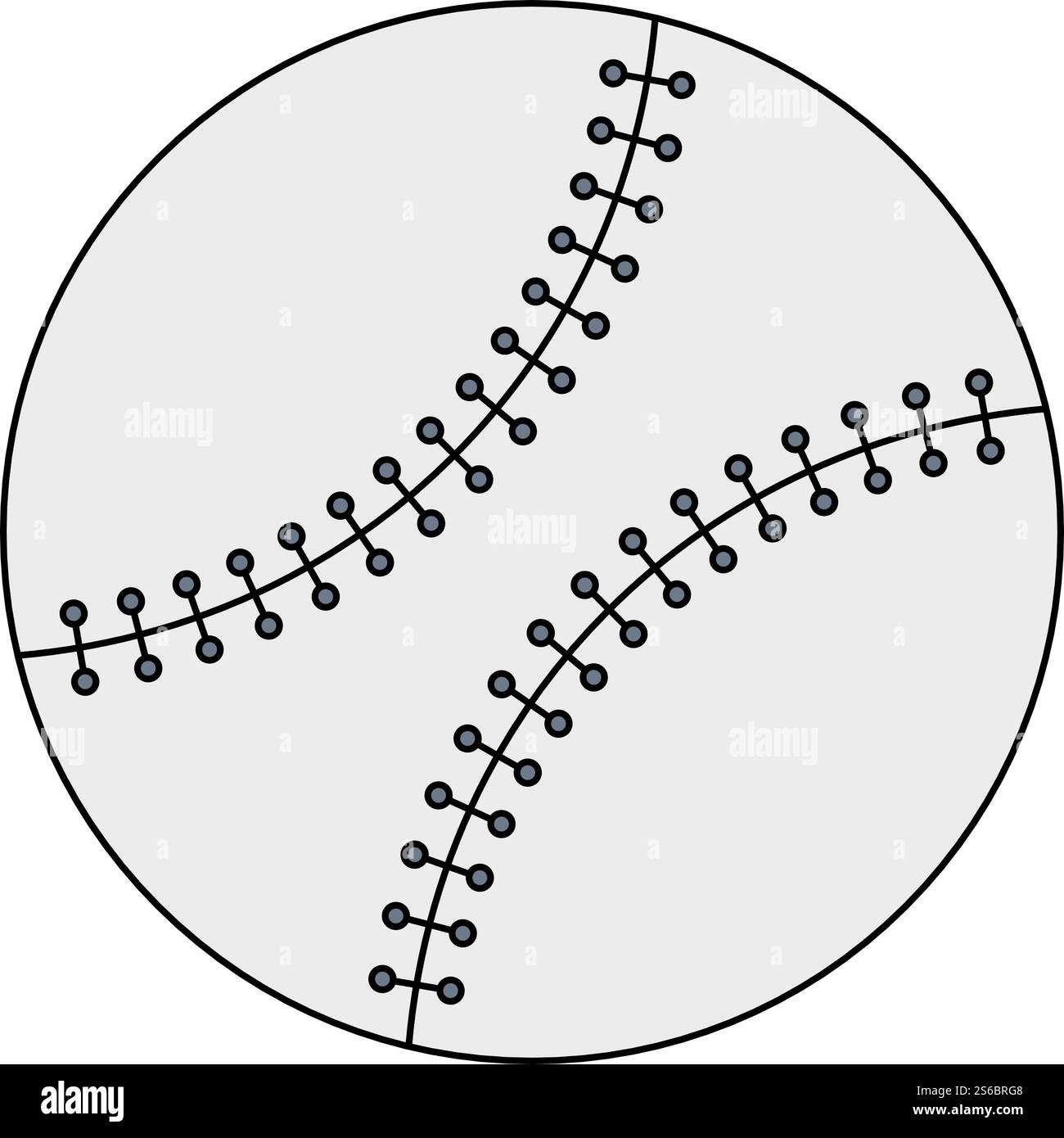 Baseball Ball Icon. Editable Outline With Color Fill Design. Vector ...