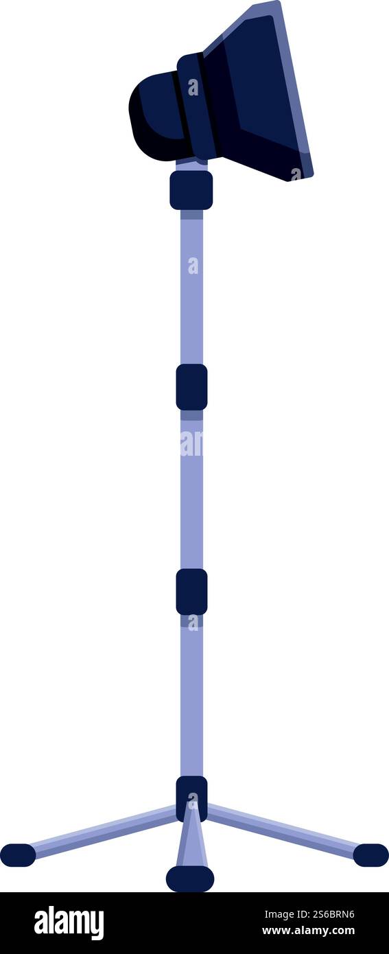 Spotlight tripod icon. Cartoon of spotlight tripod vector icon for web ...