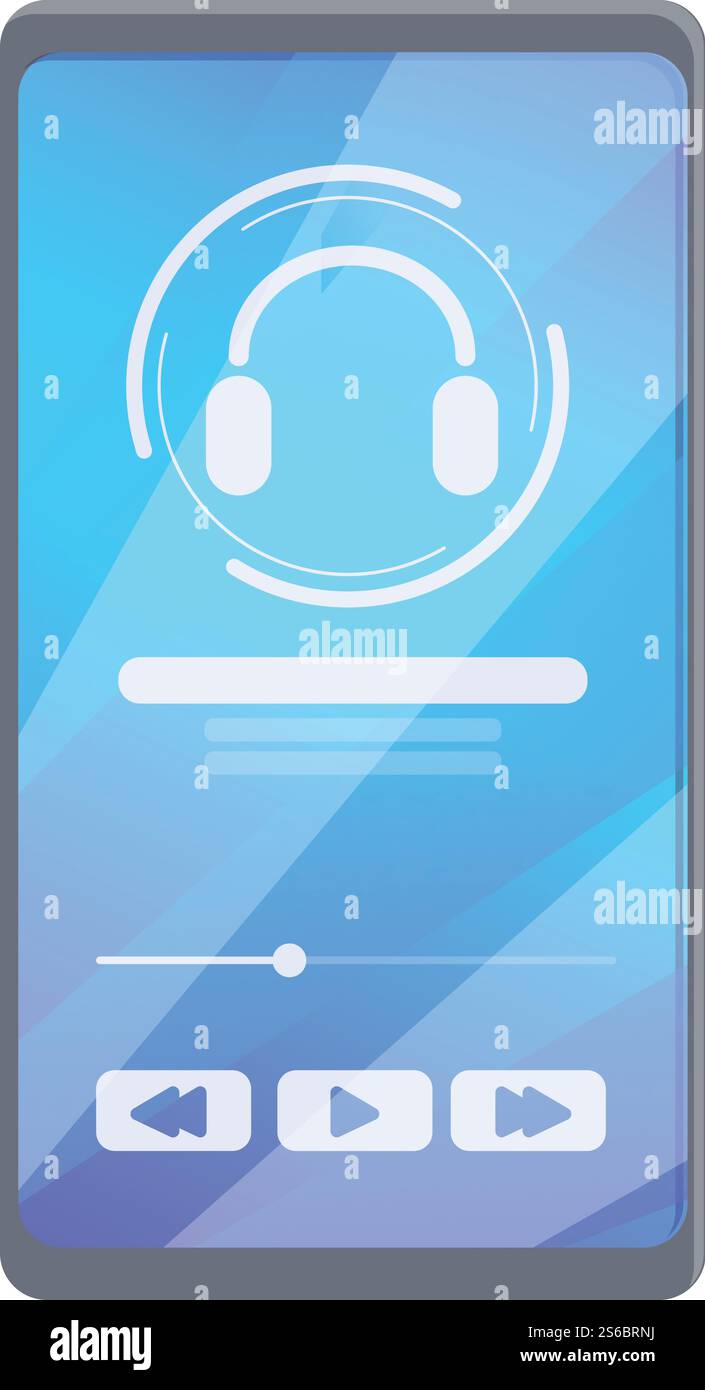 Playlist radio icon. Cartoon of playlist radio vector icon for web ...