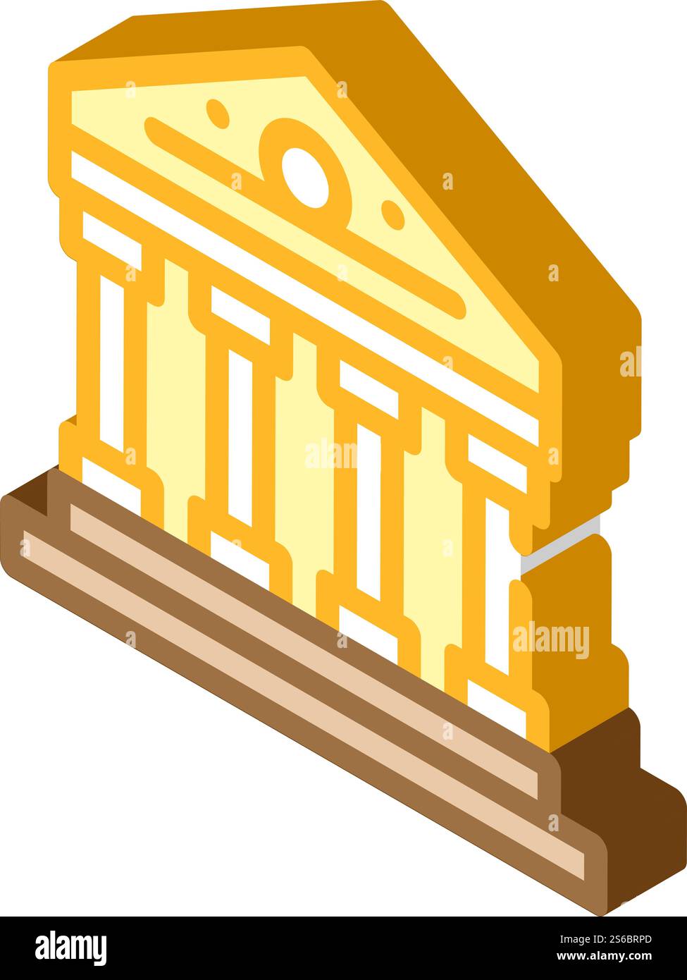 government building isometric icon vector. government building sign ...