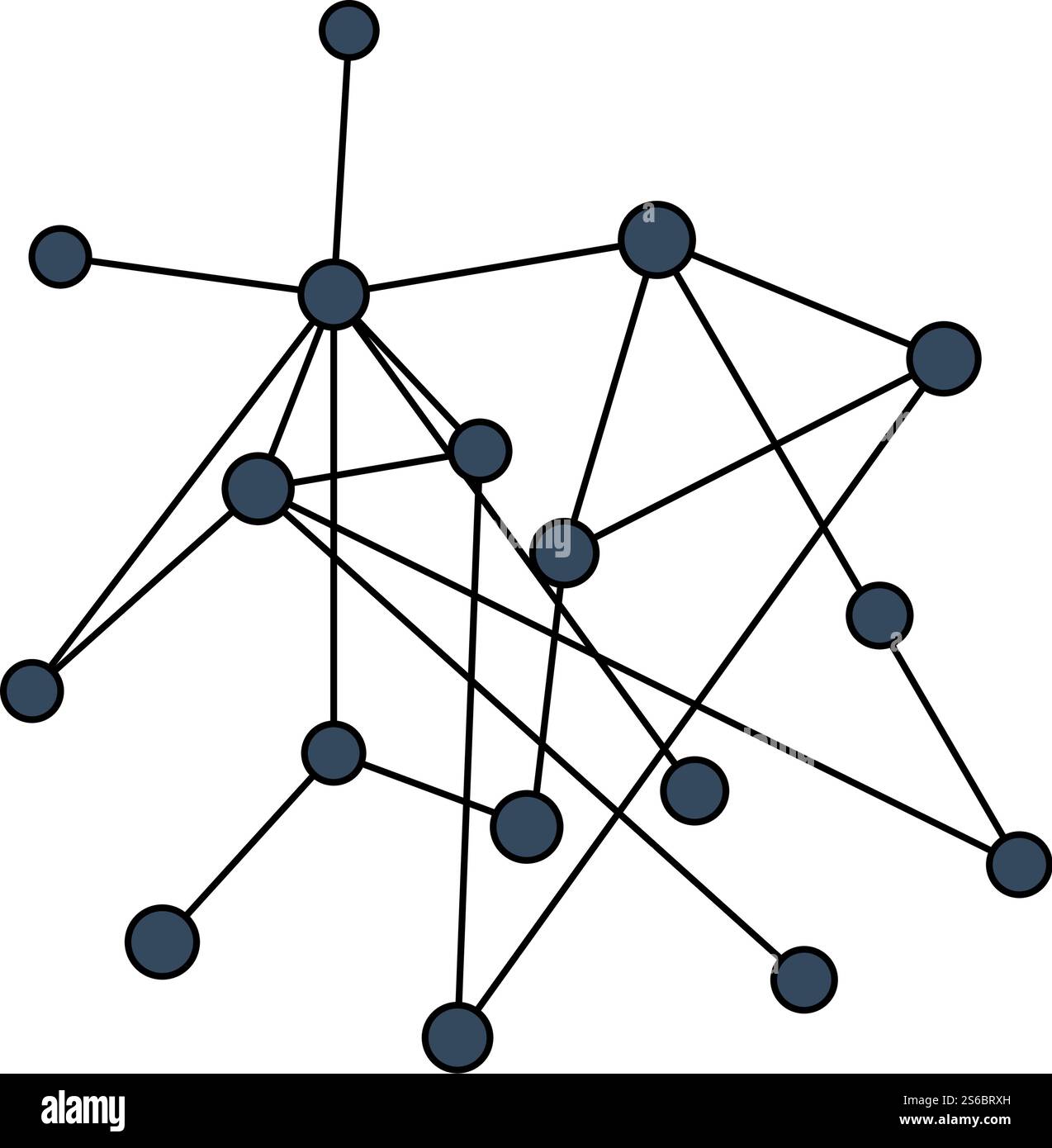 Connection Net Icon. Editable Outline With Color Fill Design. Vector ...