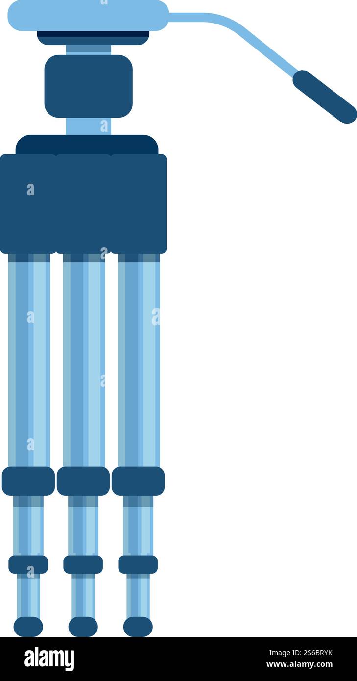 Video camera tripod icon. Cartoon of video camera tripod vector icon ...