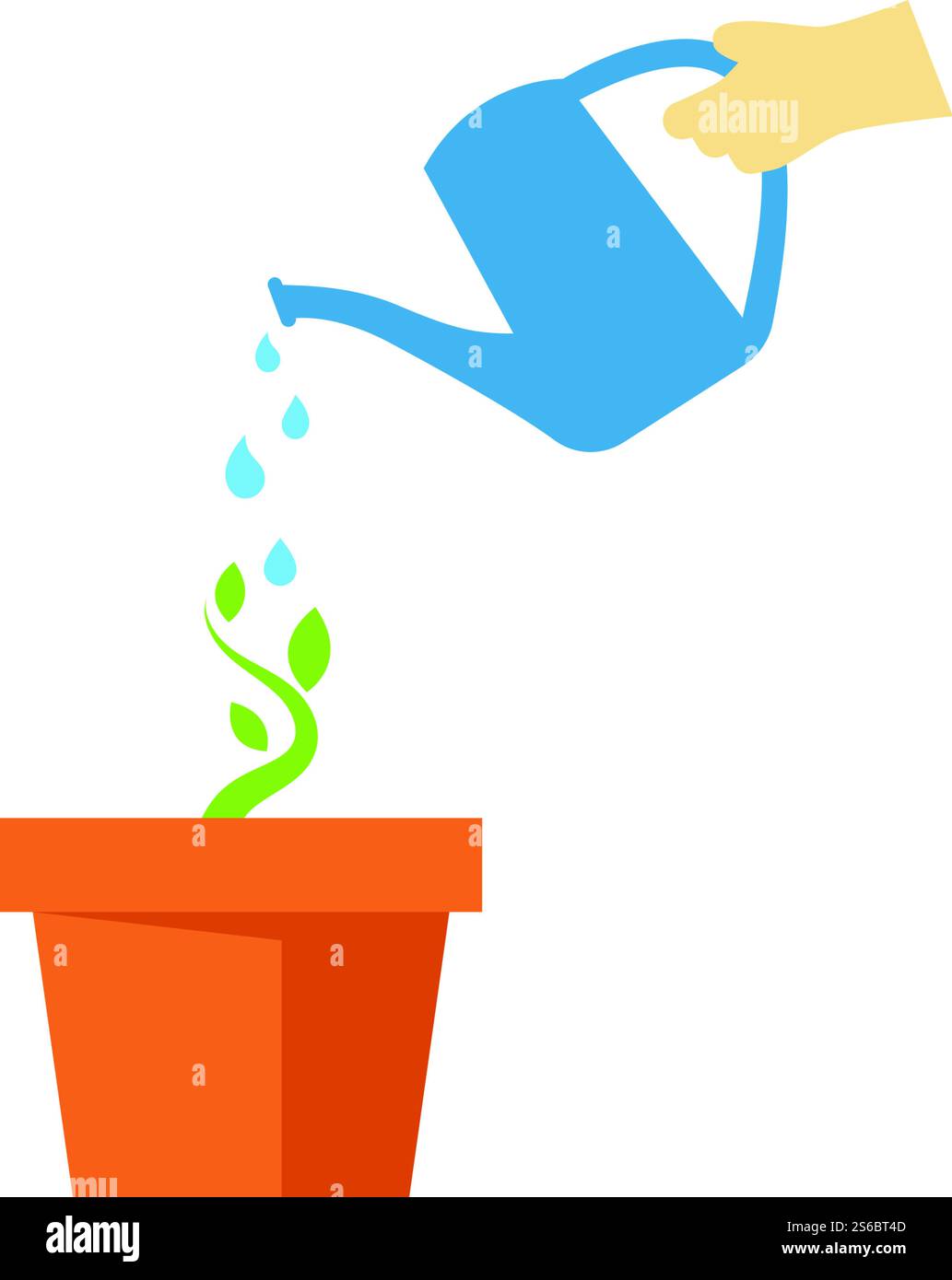 Plant life process illustrtation vector flat design Stock Vector Image ...