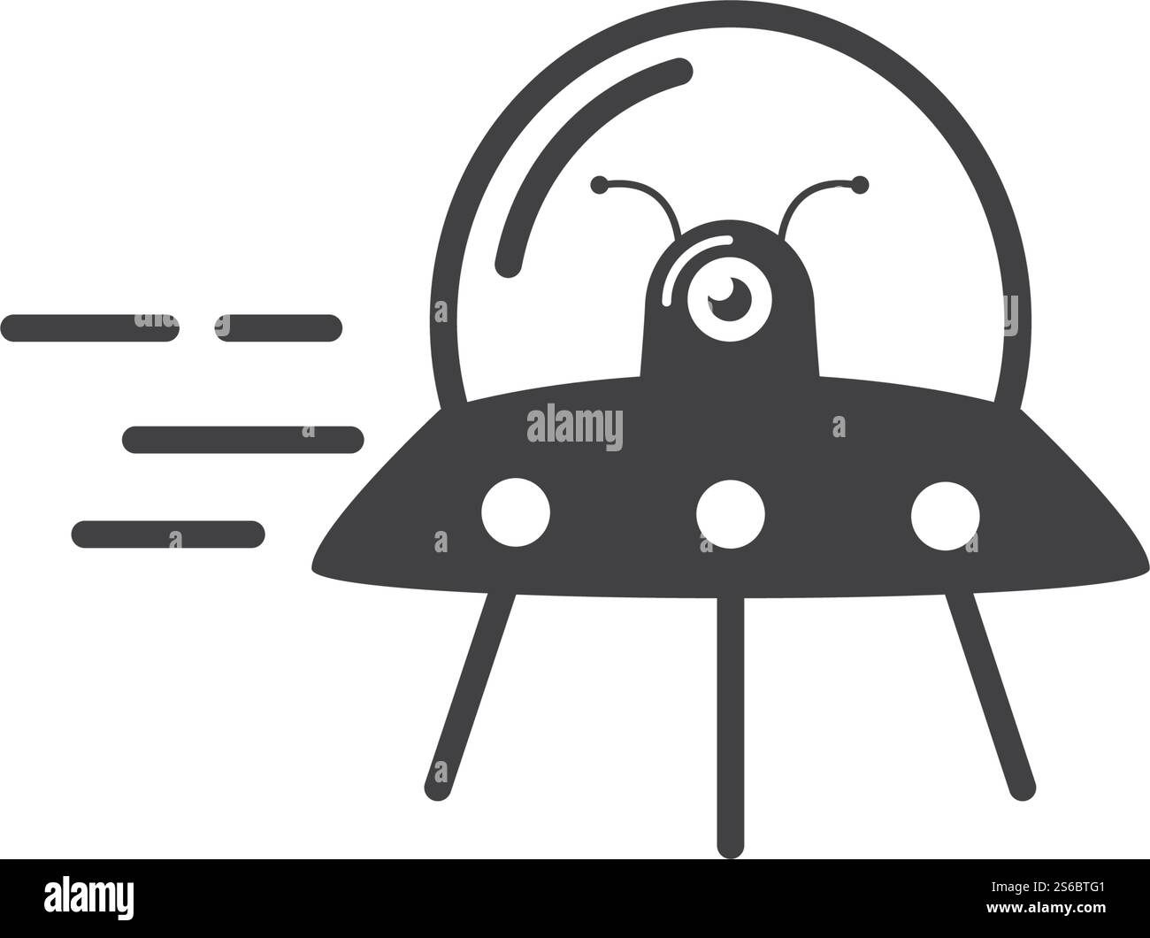 Ufo spaceship illustration vector flat design Stock Vector Image & Art ...