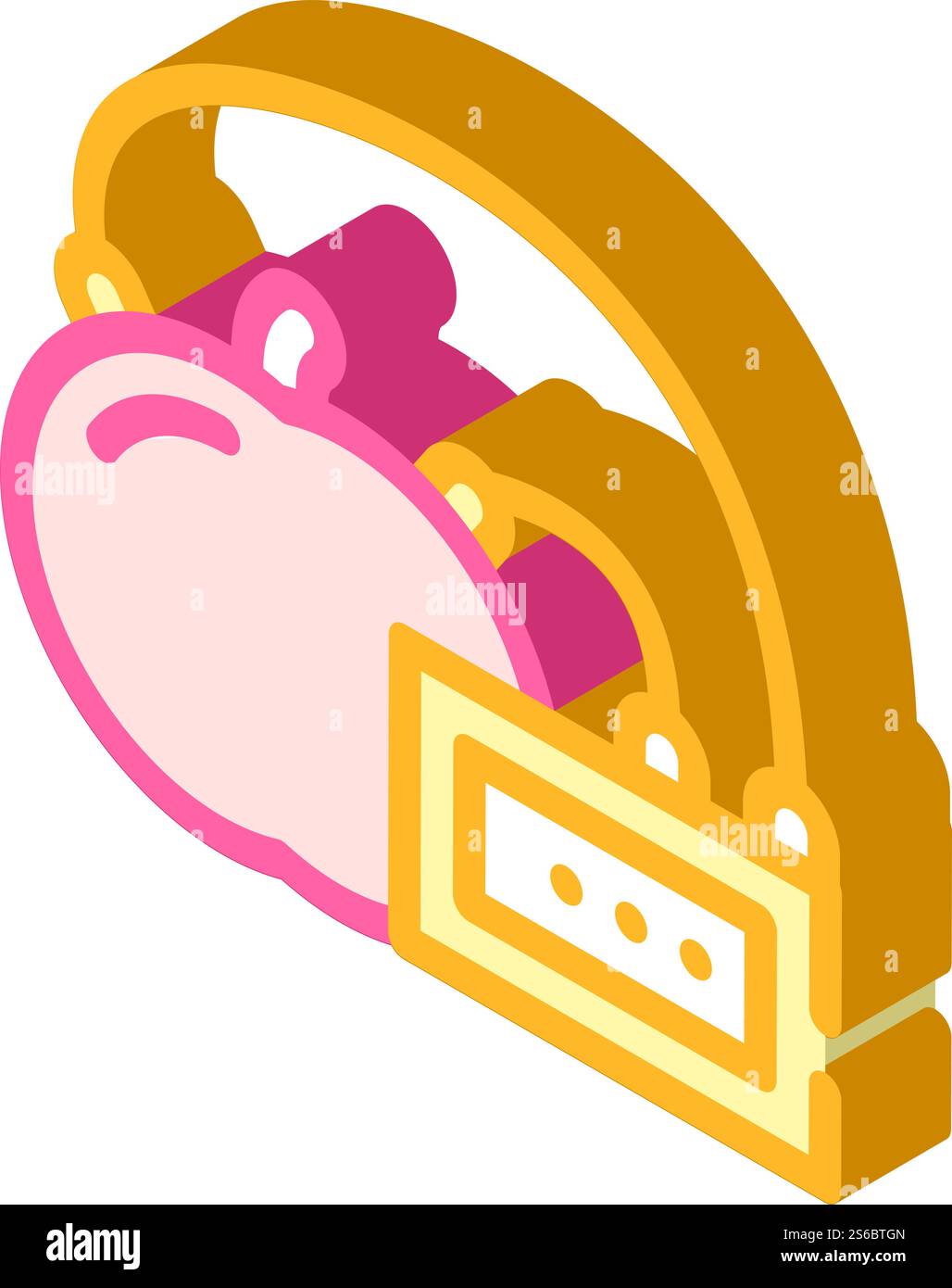 apple battery isometric icon vector. apple battery sign. isolated ...