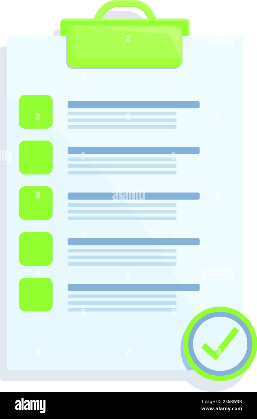 Checklist standard icon. Cartoon of checklist standard vector icon for ...