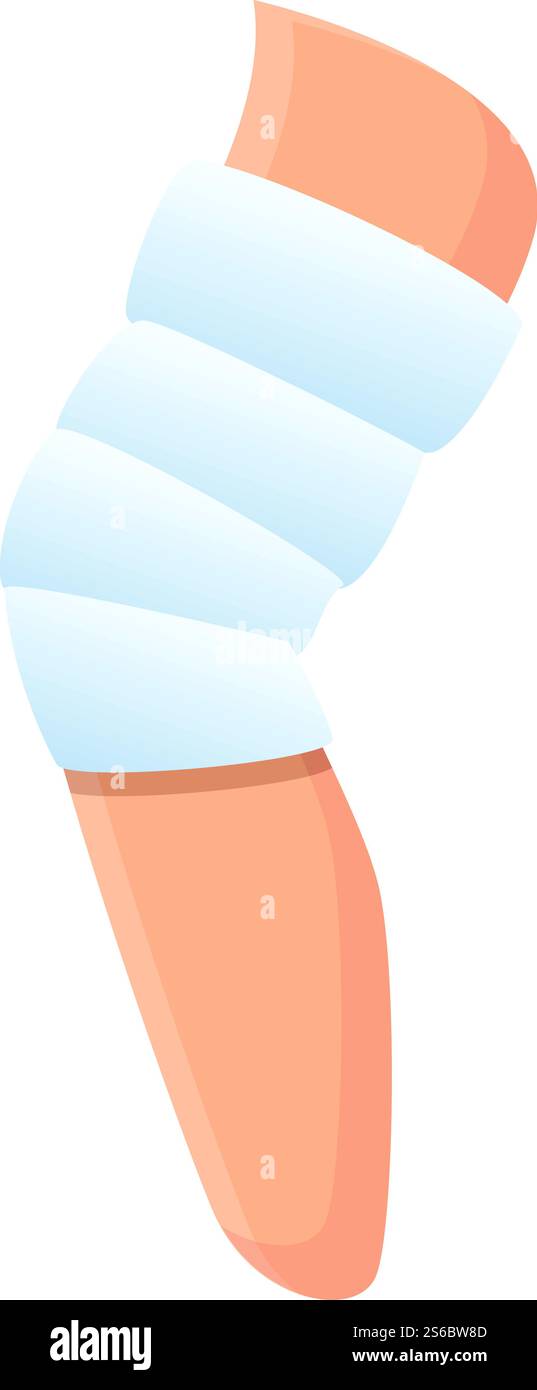 Knee bandage icon. Cartoon of knee bandage vector icon for web design ...
