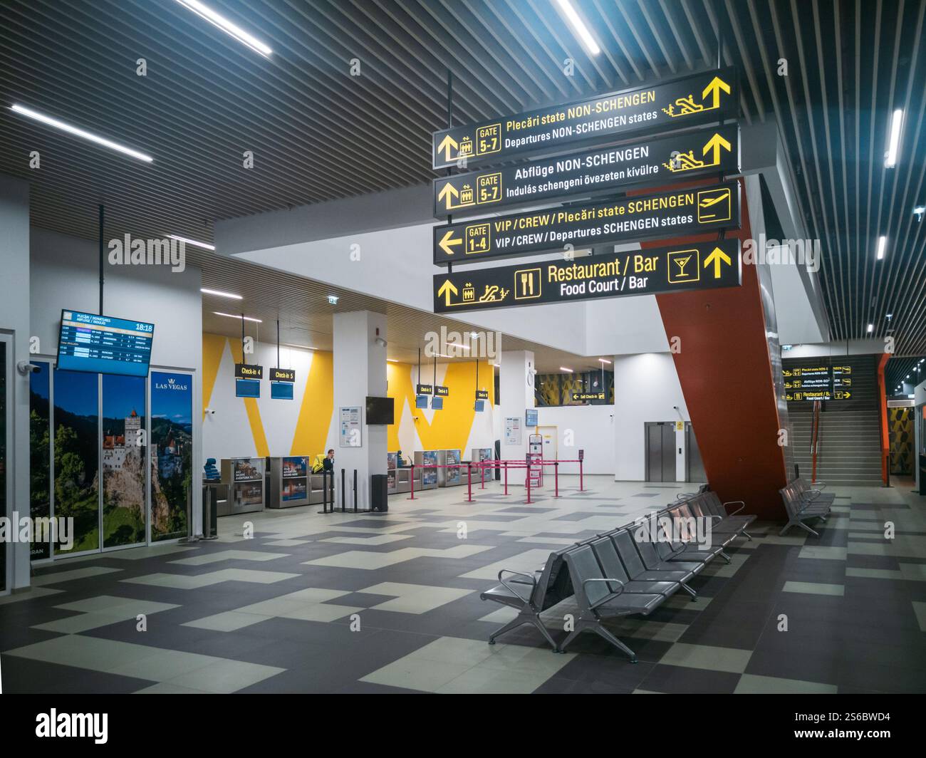 Brasov, Romania - 8th December 2024. Brasov-Ghimbav International ...