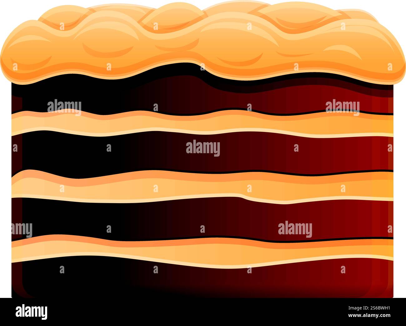 Wedding cream cake icon. Cartoon of wedding cream cake vector icon for ...