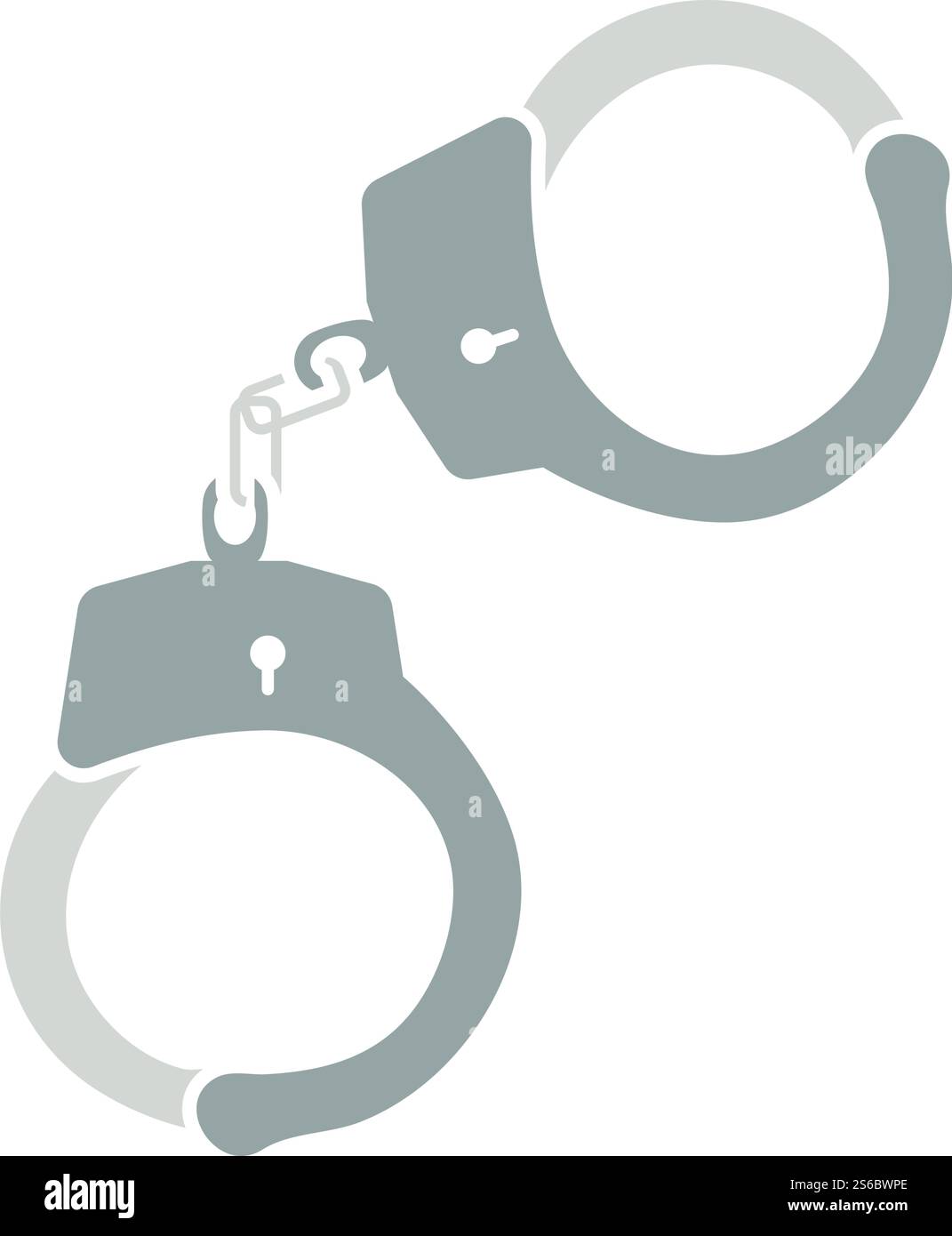 Handcuff Icon. Flat Color Design. Vector Illustration Stock Vector ...
