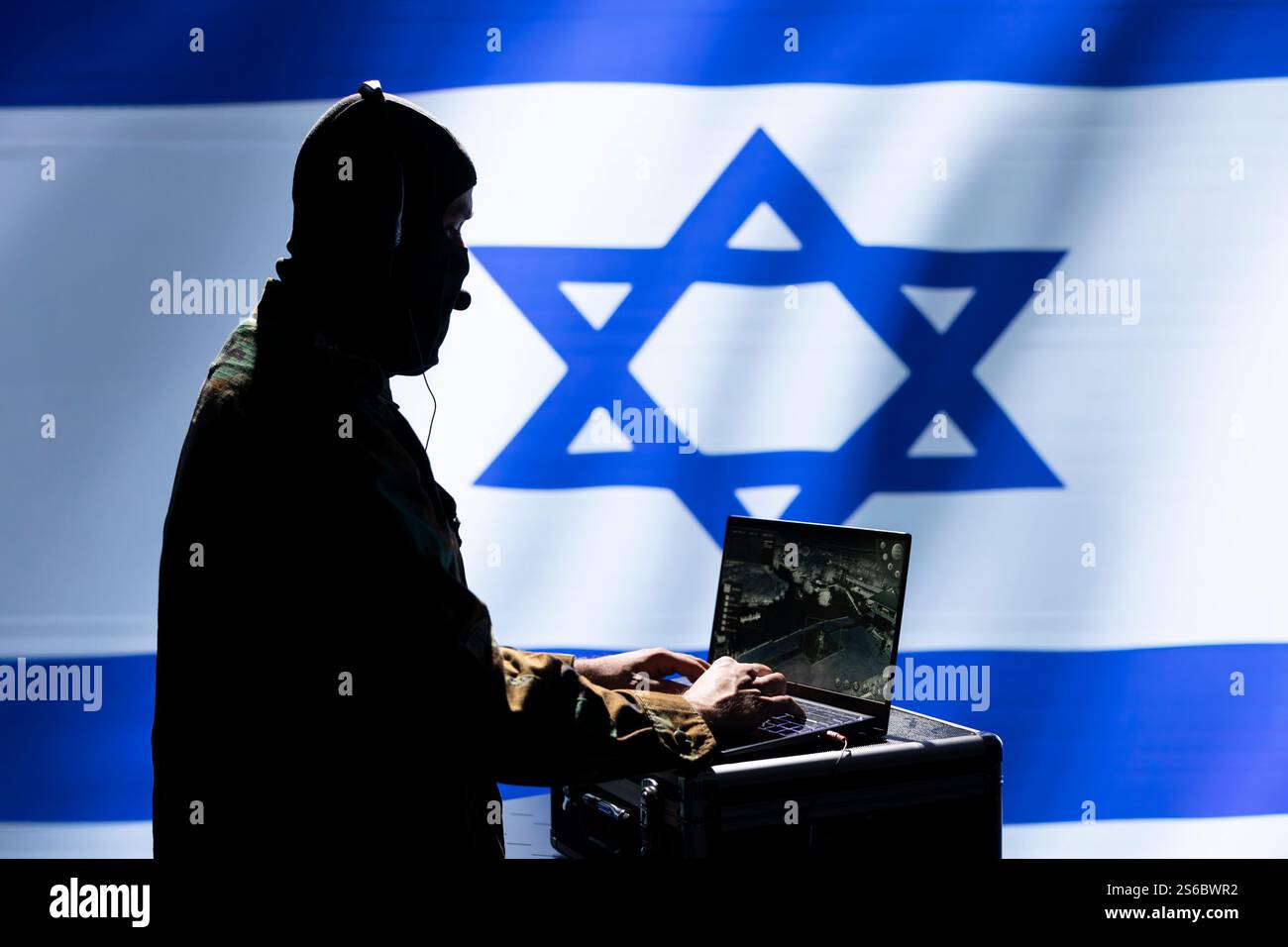 Israeli counterintelligence division officer using surveillance ...