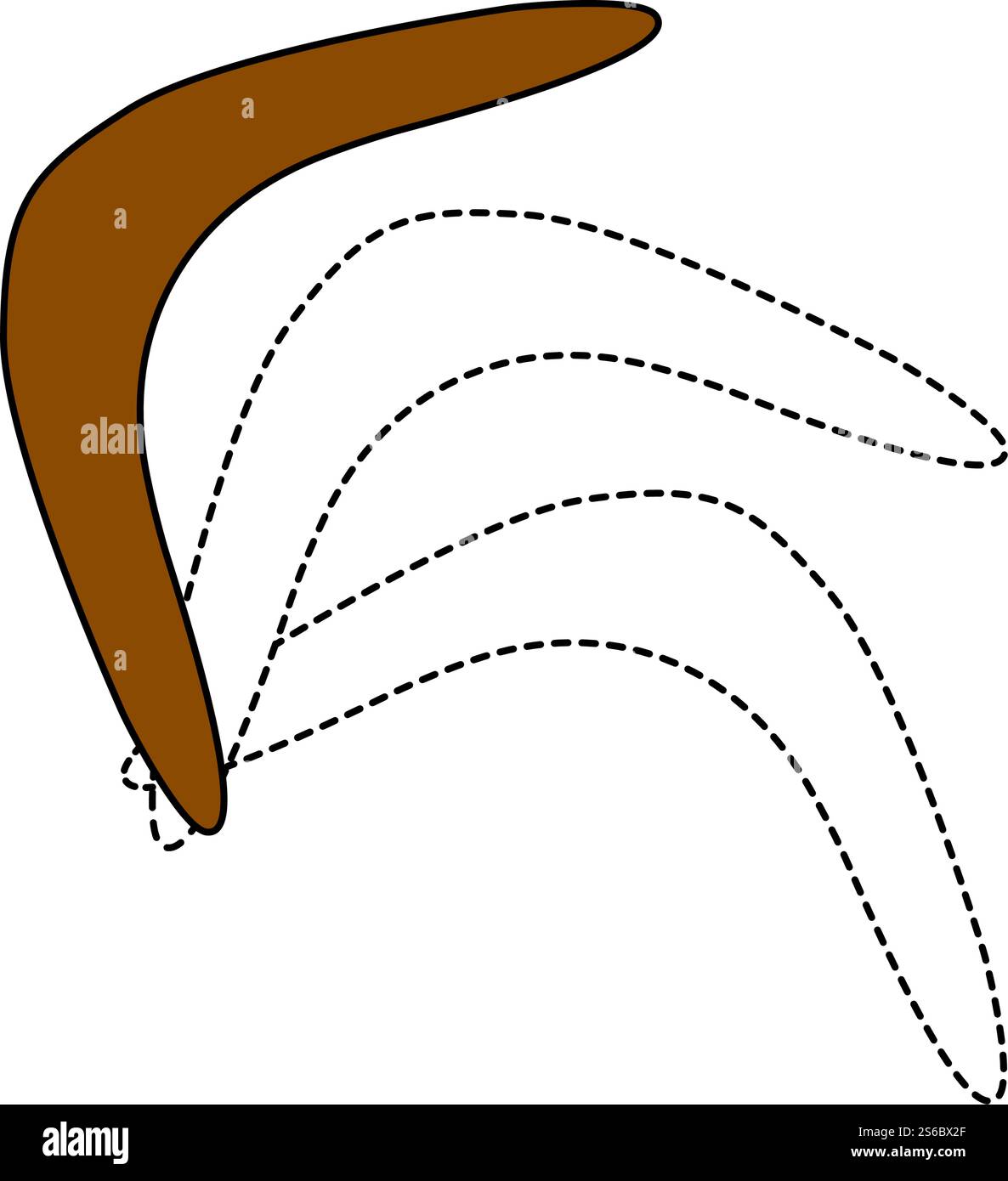 Icon Of Boomerang. Editable Outline With Color Fill Design. Vector ...