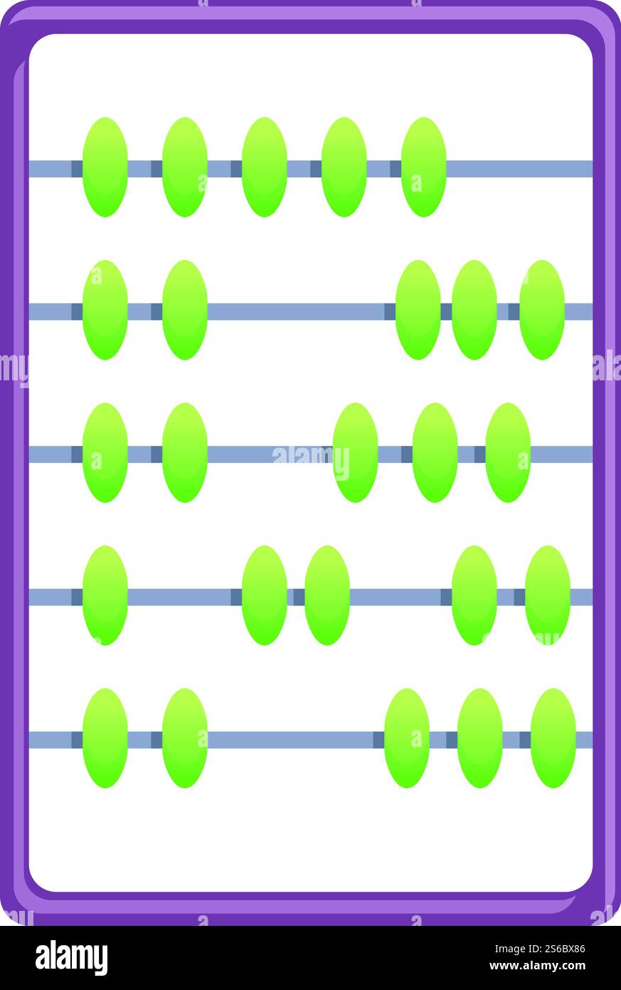 Calculate abacus icon. Cartoon of calculate abacus vector icon for web design isolated on white ...