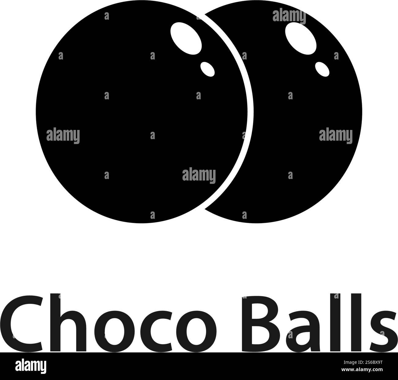 Choco balls label illustration vector design Stock Vector Image & Art ...