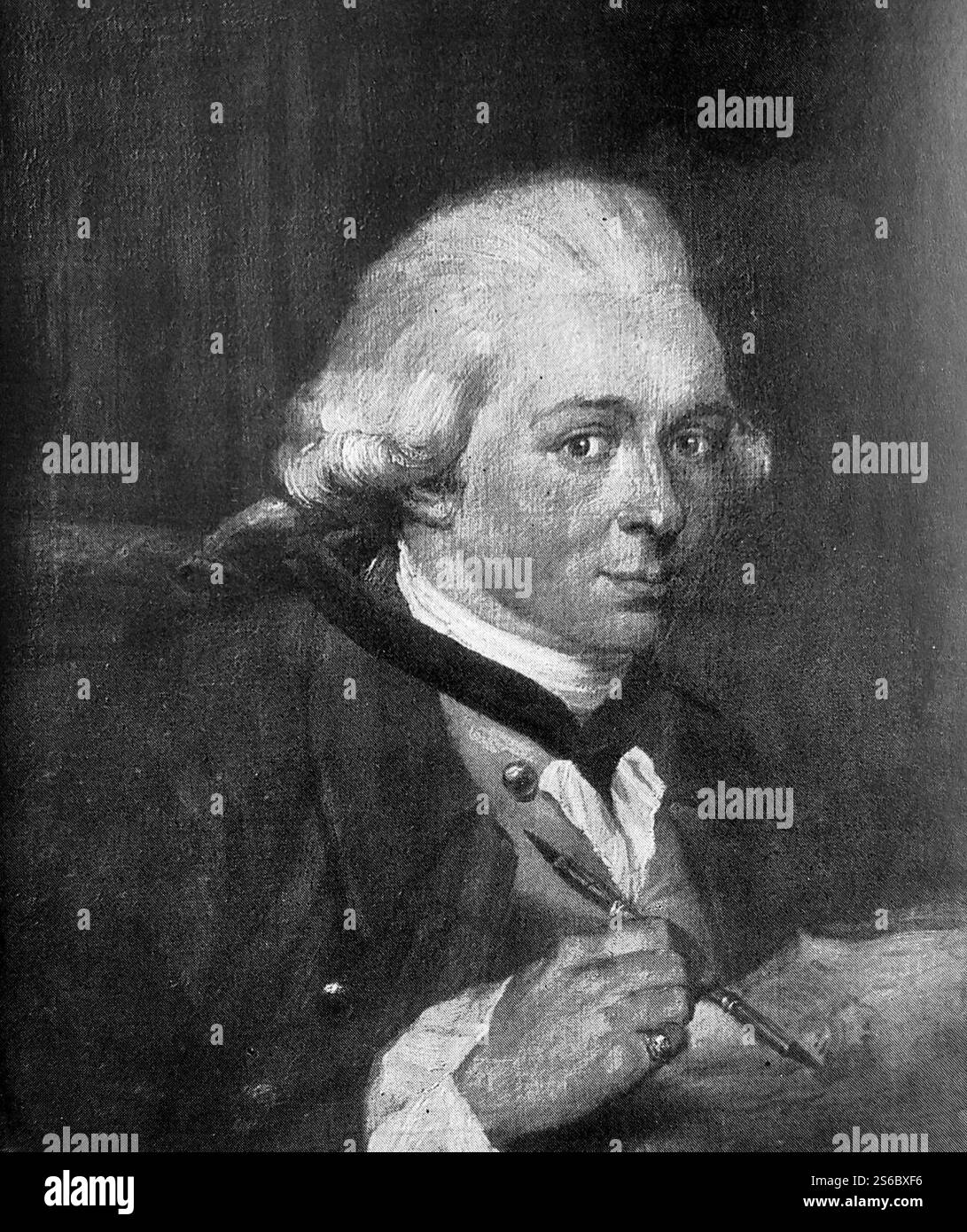 Fredrik Adolf Ulric Cronstedt självporträtt Stock Photo - Alamy