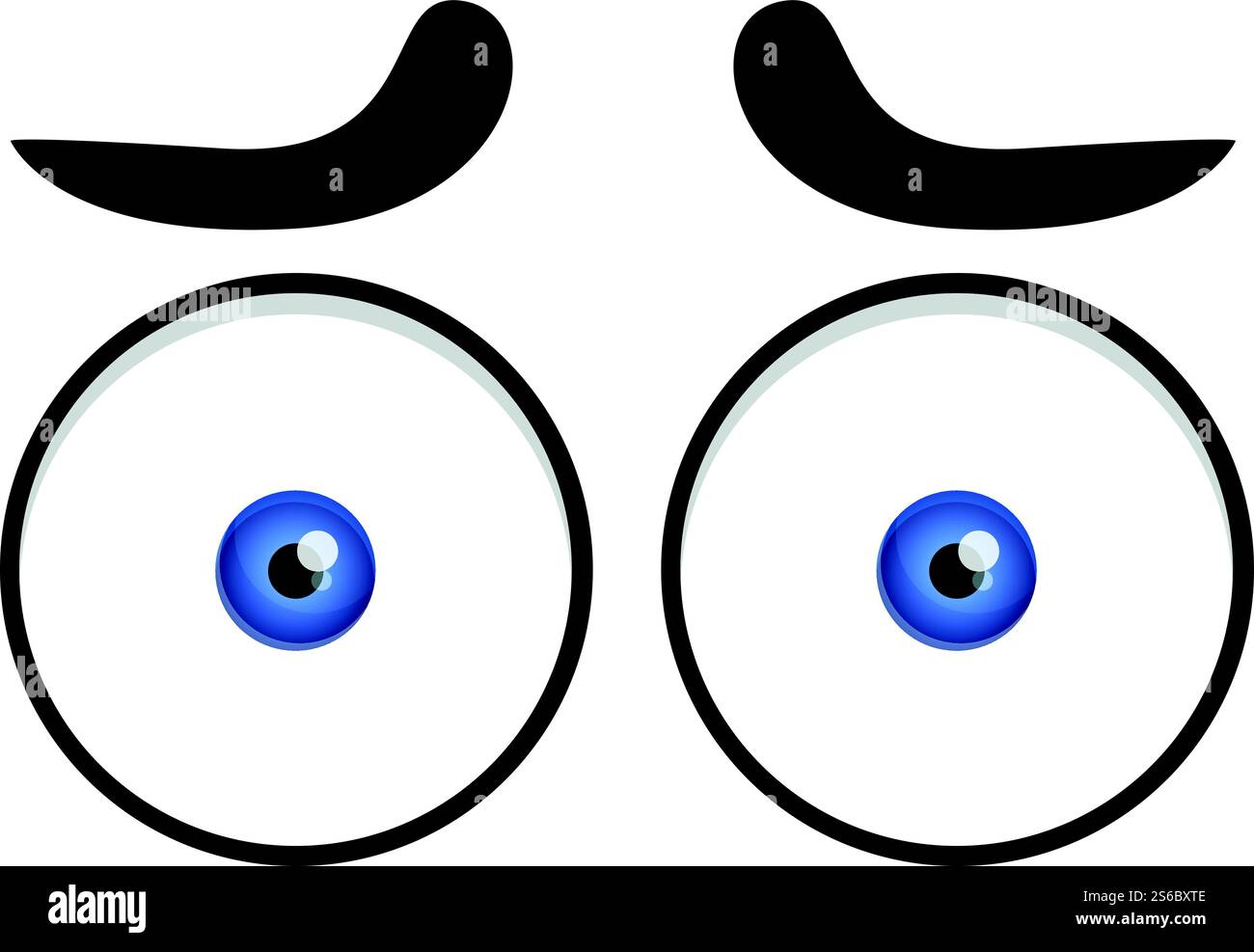 Scared eyes icon. Cartoon of scared eyes vector icon for web design ...