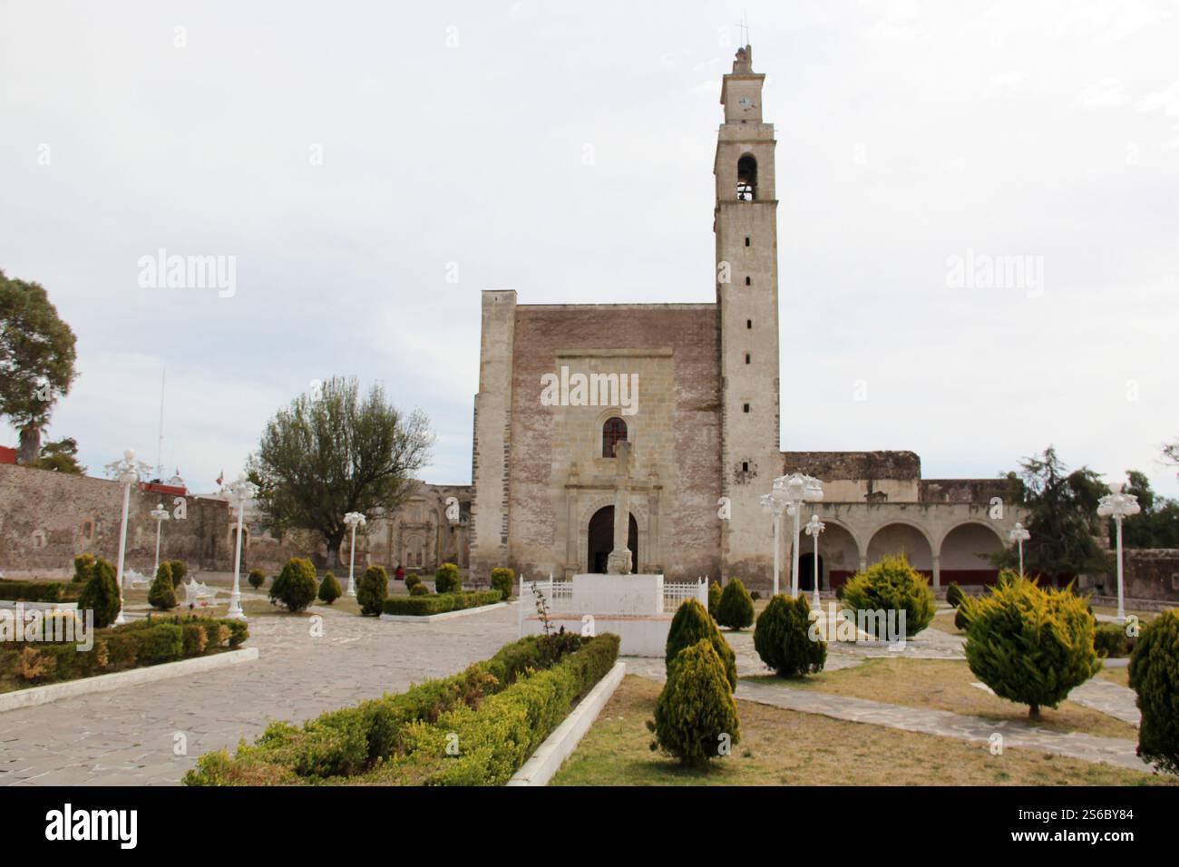 Zempoala, Hidalgo, Mexico - Feb 14 2024: Temple and former convent of ...