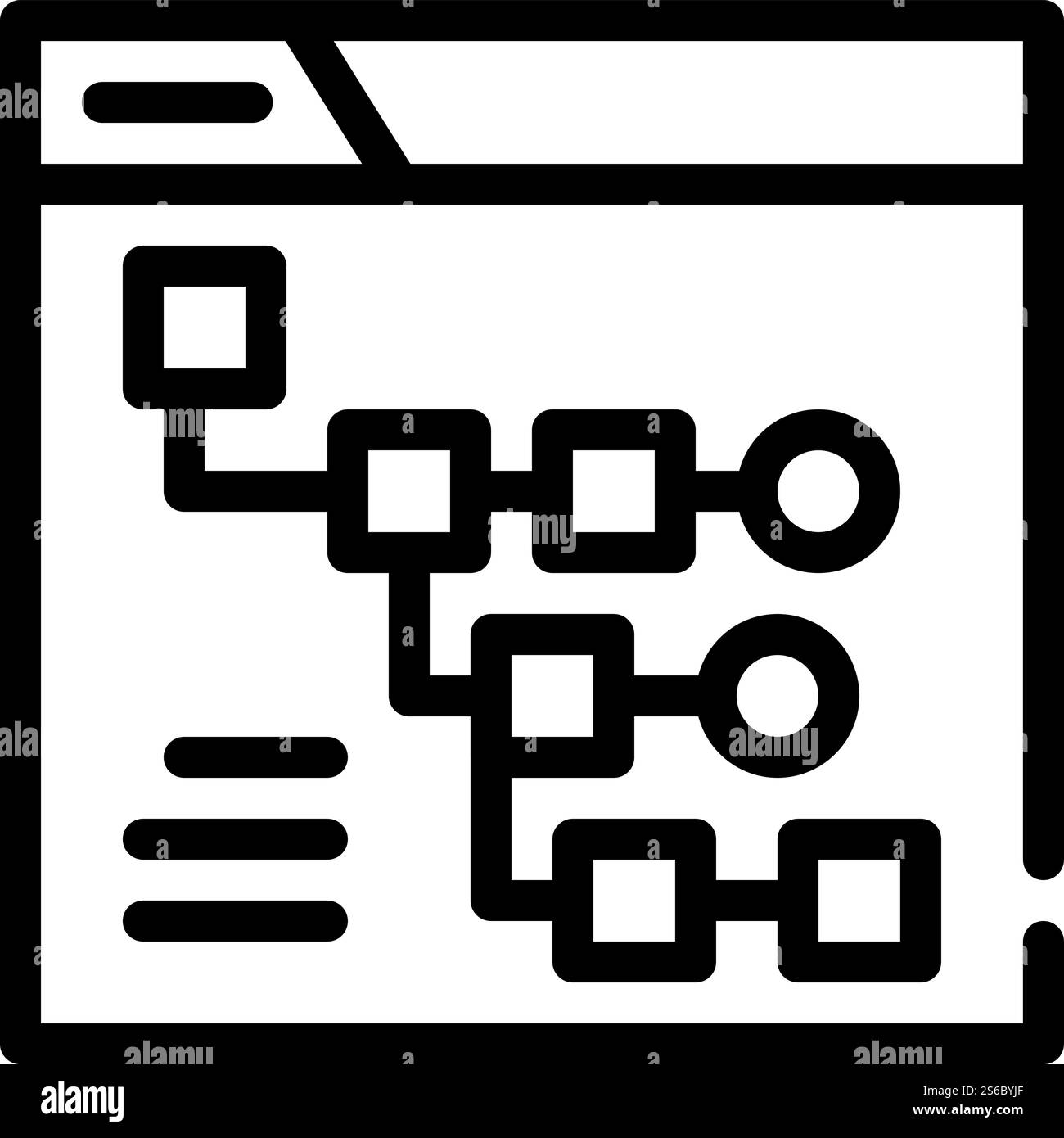 Exploratory Data Analysis Line Icon Vector Exploratory Data Analysis Sign Isolated Contour