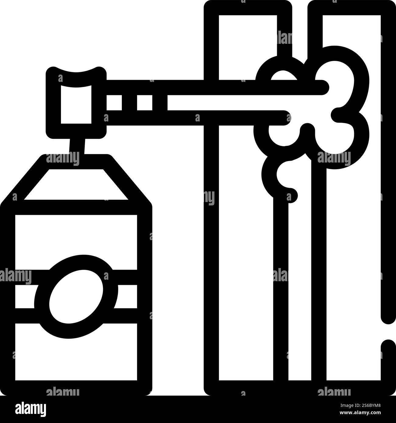 Gap filling foam black icon hi-res stock photography and images - Alamy