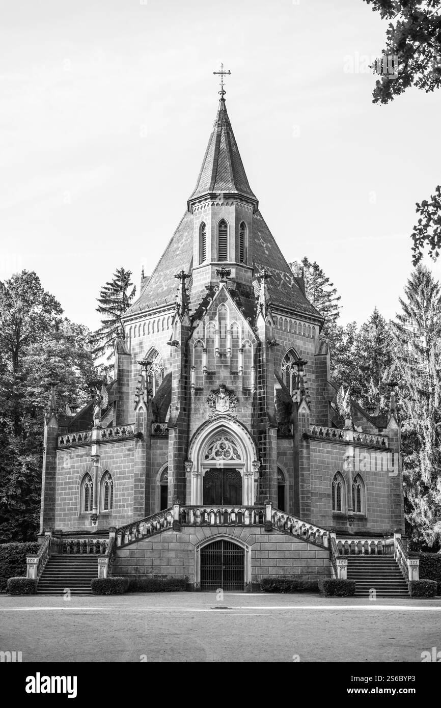 In Domanin, Czechia, the Schwarzenberg Tomb stands majestically ...