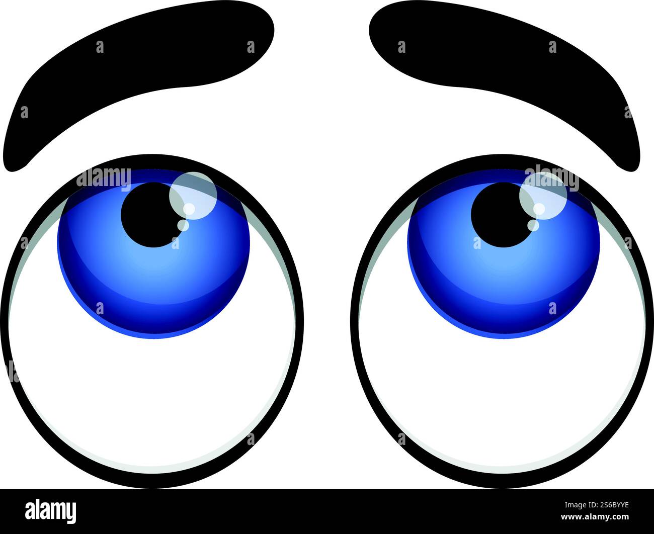 Pity eyes icon. Cartoon of pity eyes vector icon for web design ...