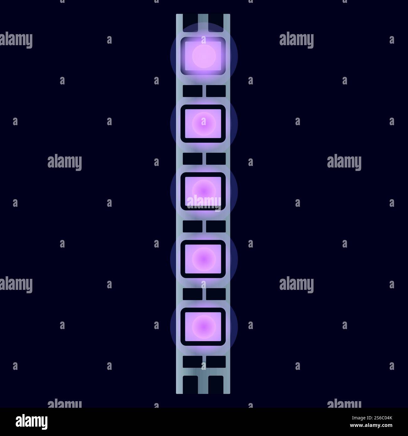 Led strip lights tape icon. Cartoon of led strip lights tape vector ...