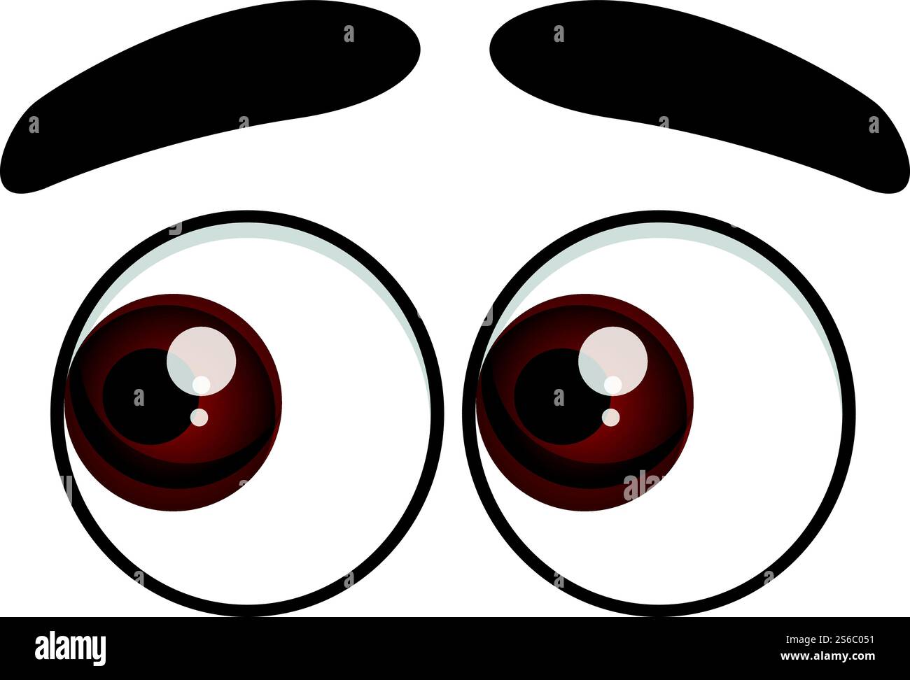 Big eyes icon. Cartoon of big eyes vector icon for web design isolated ...