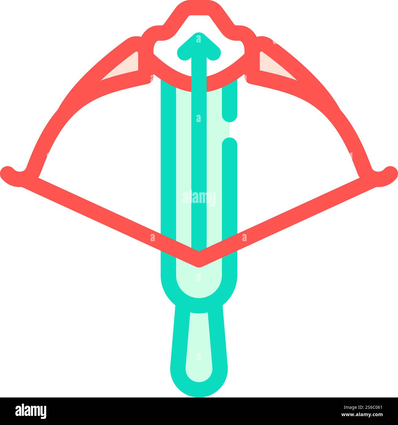 crossbow medieval weapon color icon vector. crossbow medieval weapon ...