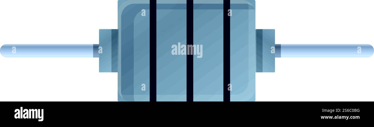 Bipolar capacitor icon. Cartoon of bipolar capacitor vector icon for ...