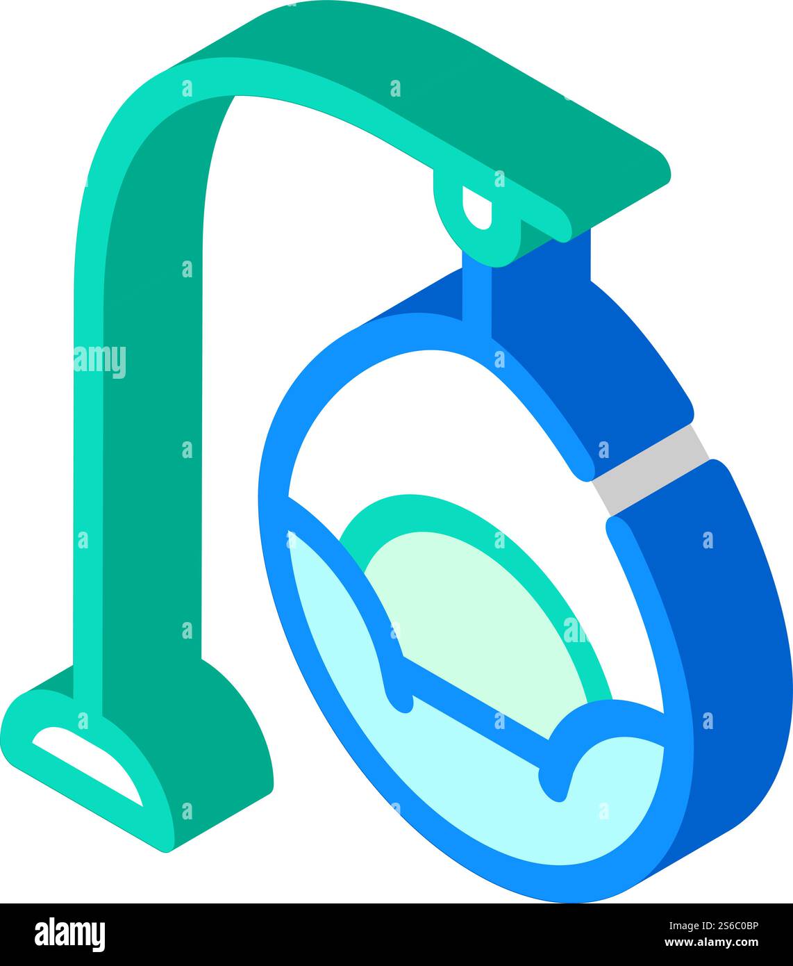 hanging chair isometric icon vector. hanging chair sign. isolated ...