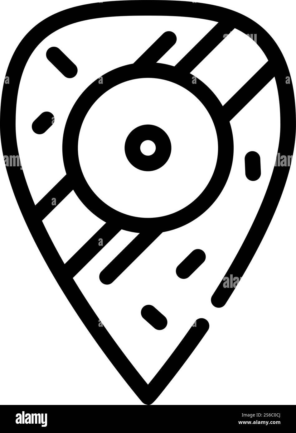 medieval shield line icon vector. medieval shield sign. isolated ...