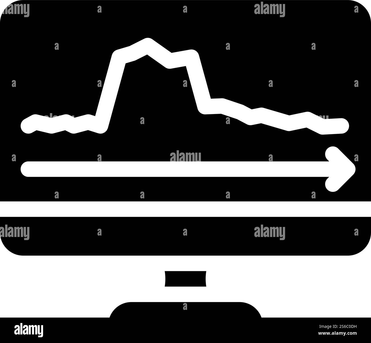 Peak voltage surges black icon hi-res stock photography and images - Alamy