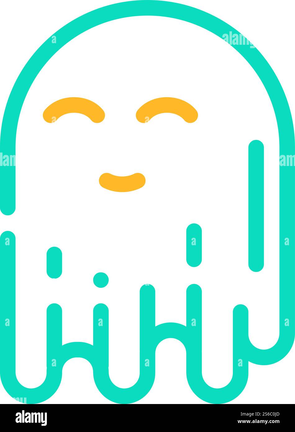 ghost mystery color icon vector. ghost mystery sign. isolated symbol ...