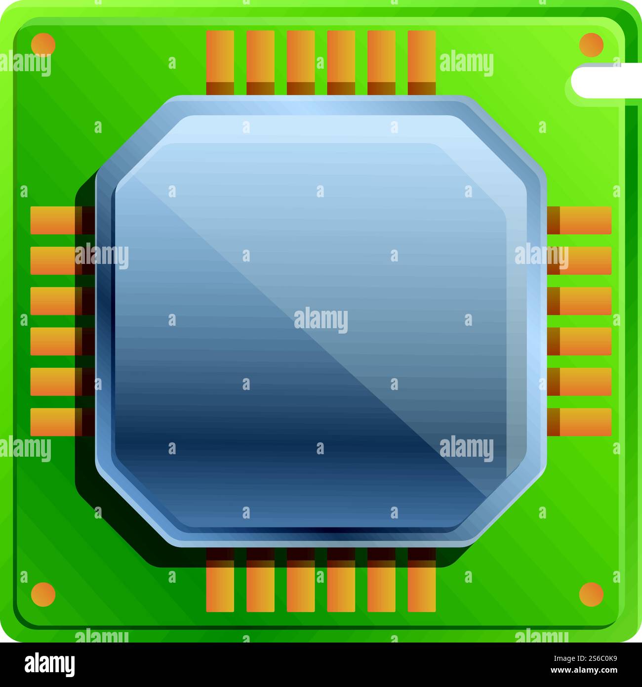 Central Processor Icon Cartoon Of Central Processor Vector Icon For Web Design Isolated On
