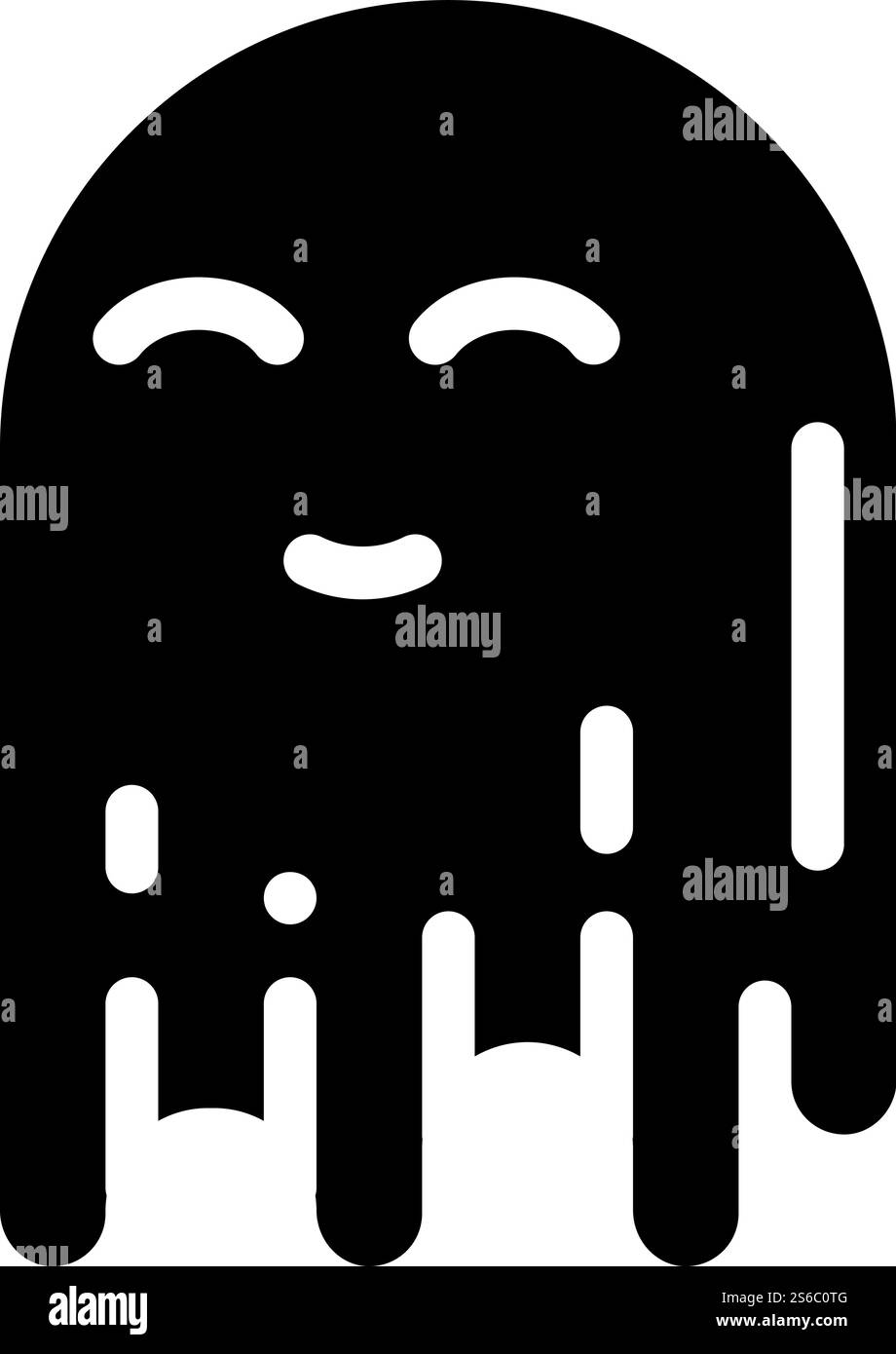 ghost mystery glyph icon vector. ghost mystery sign. isolated contour ...