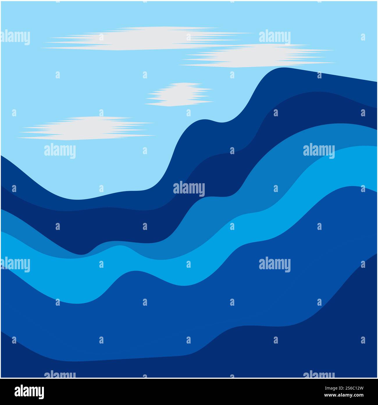 Abstract Water wave vector illustration design background Stock Vector ...