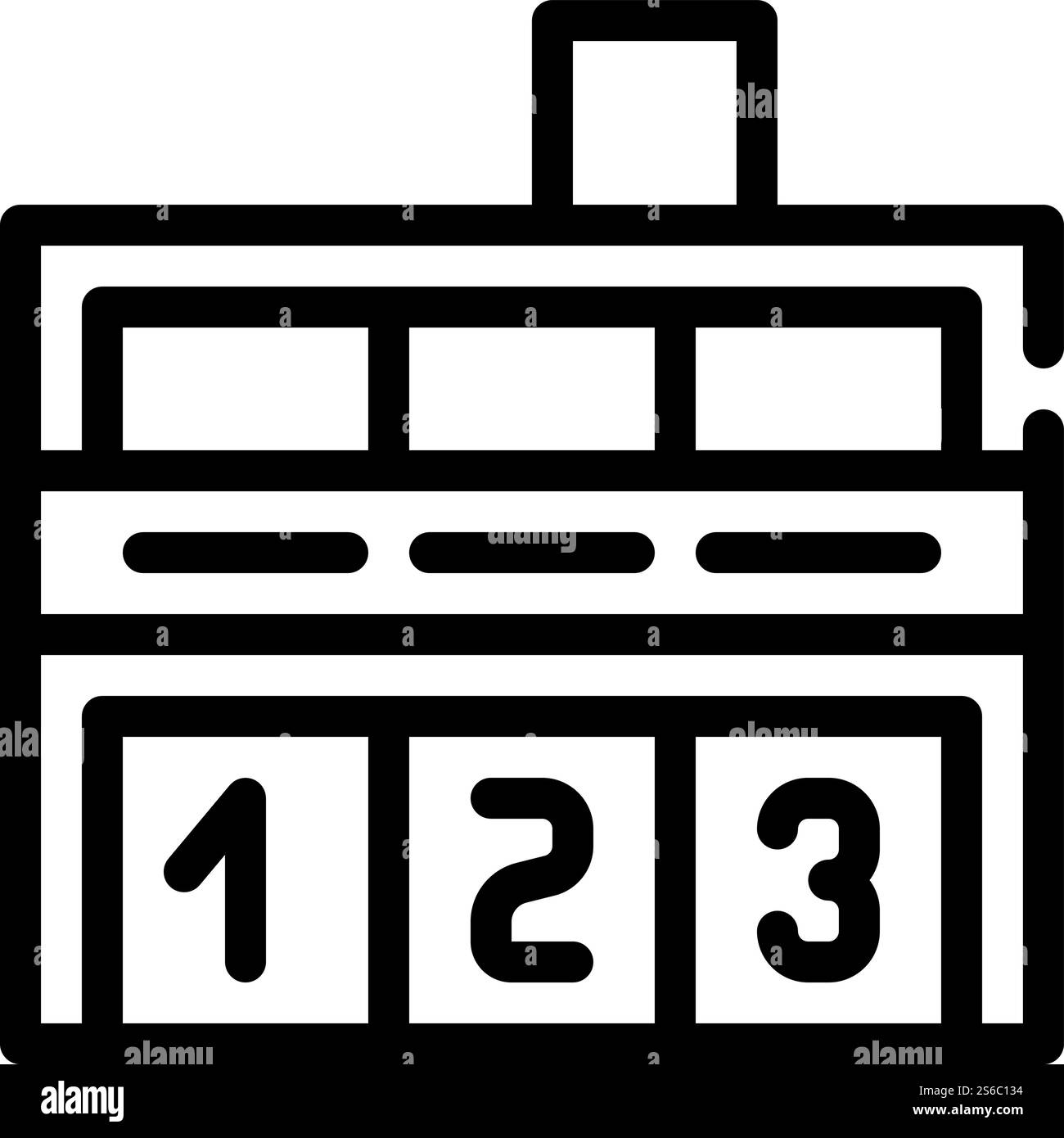 fire department building line icon vector. fire department building ...