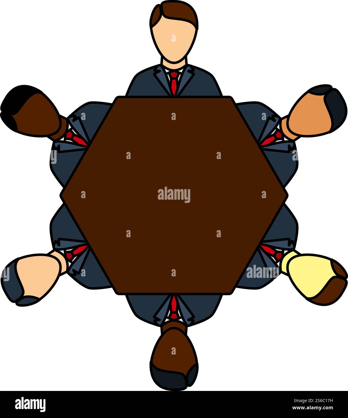 Conversation Table Icon. Editable Outline With Color Fill Design ...