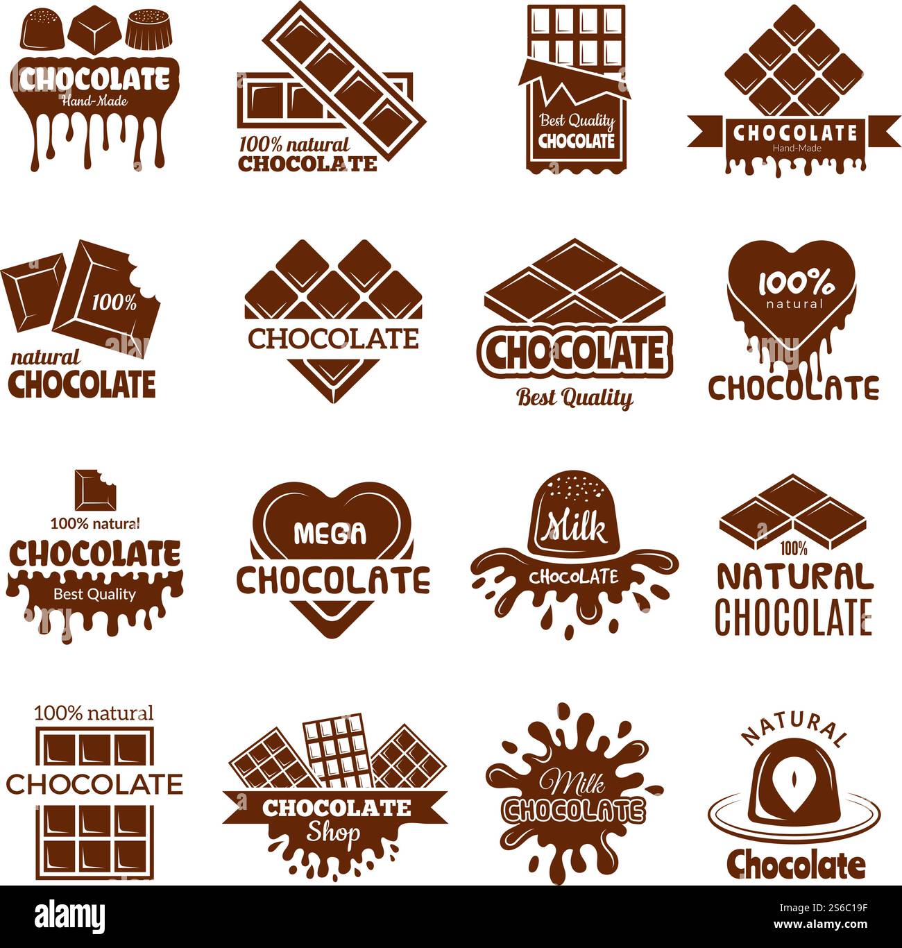 Chocolate badges. Logo design for sweets cacao beans desserts cooking ... Chocolate badges. Logo design for sweets cacao beans desserts cooking ...