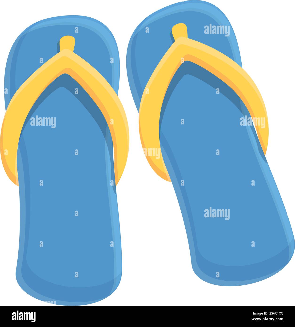 Summer beach slippers icon. Cartoon of summer beach slippers vector ...