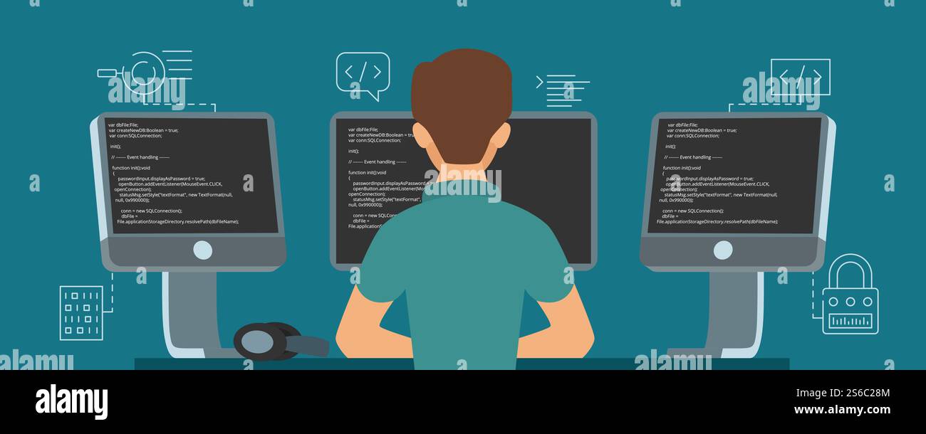 Develops code hi-res stock photography and images - Alamy