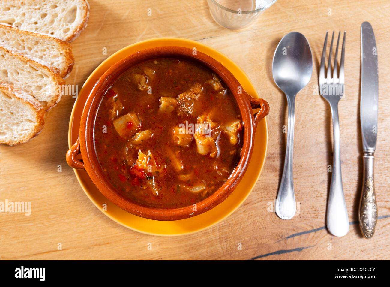 Beef tripe served with sauce in bowl Stock Photo - Alamy