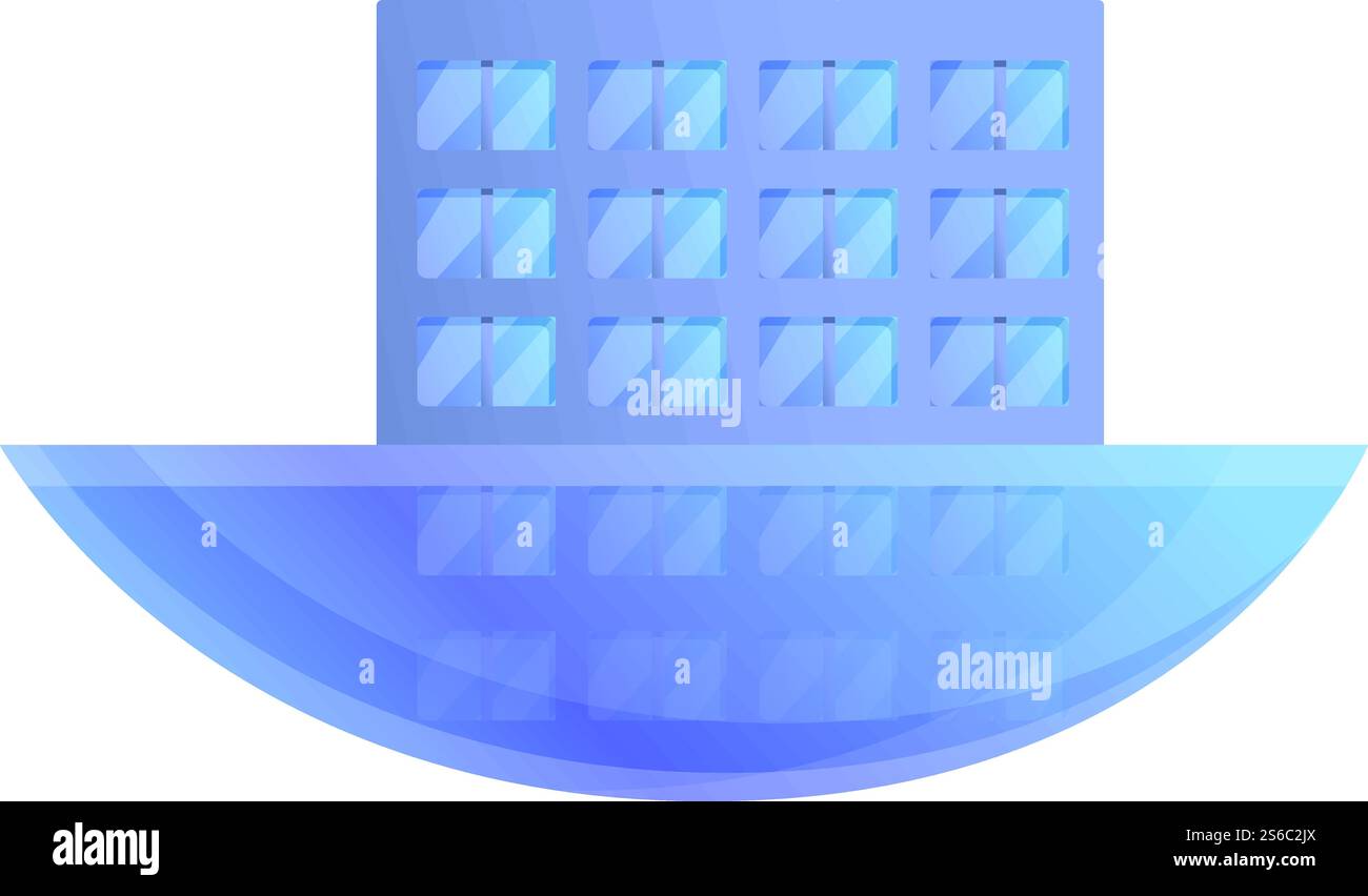 City flood icon. Cartoon of city flood vector icon for web design ...