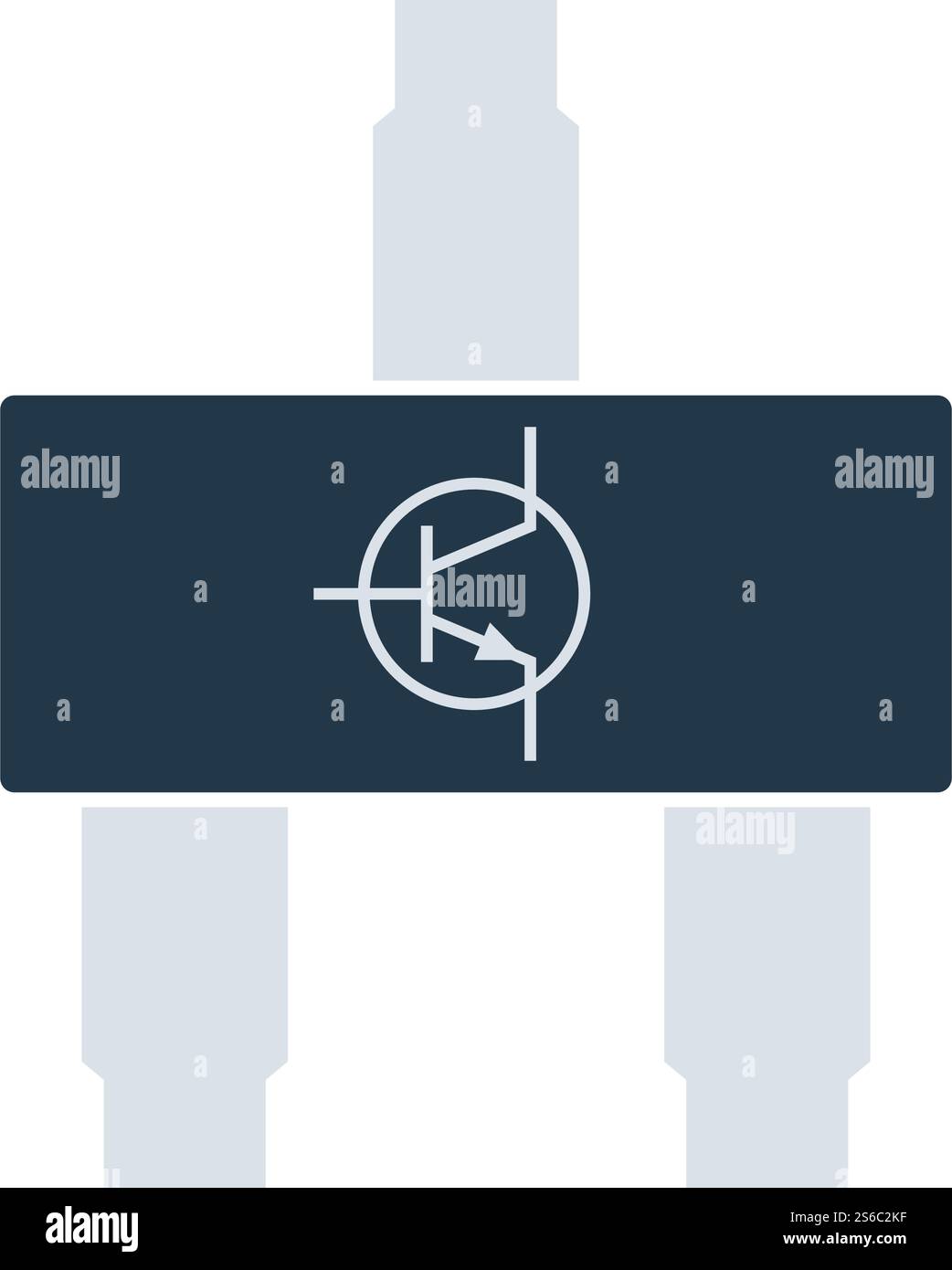 Smd Transistor Icon. Flat Color Design. Vector Illustration Stock ...