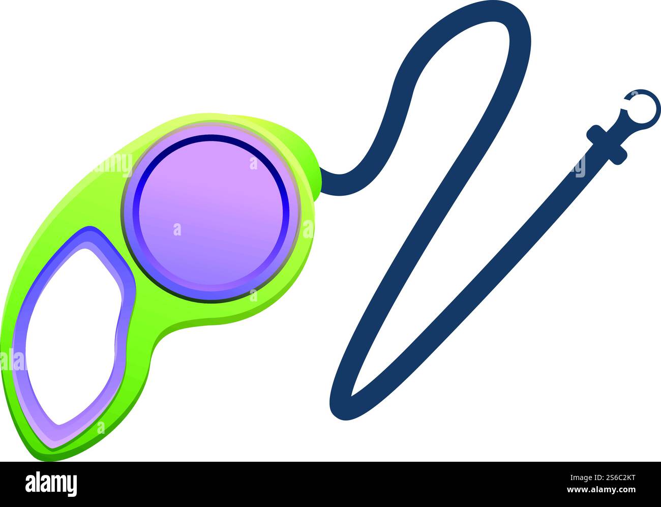 Walking retractable dog leash icon. Cartoon of walking retractable dog ...