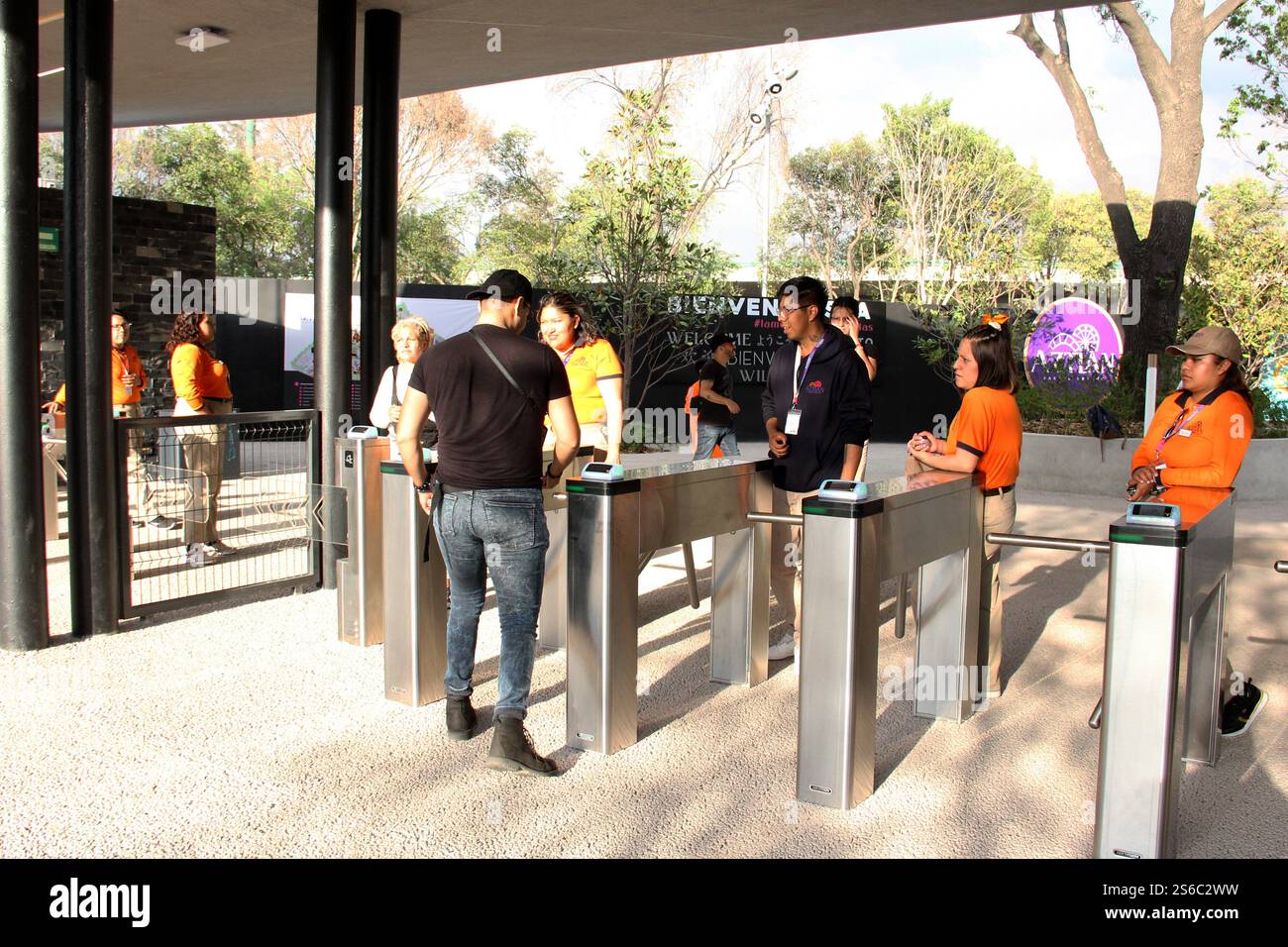 Mexico City, Mexico - Mar 20 2024: Parque Urbano Aztlan in the Second Section of the Chapultepec ...