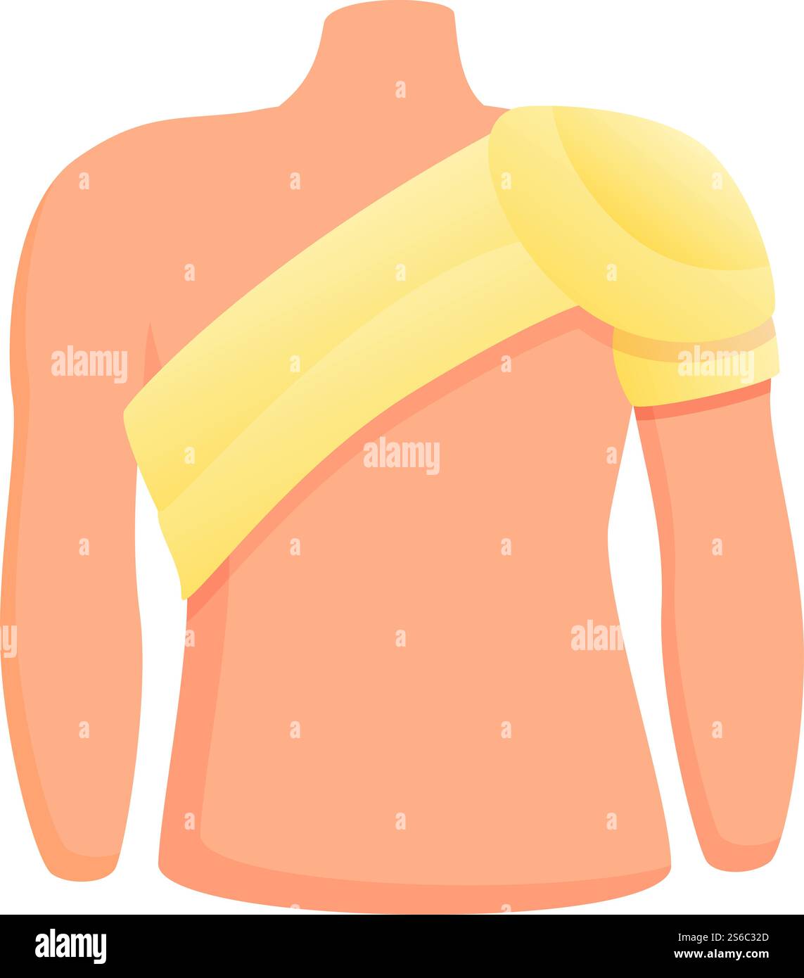 Shoulder medical bandage icon. Cartoon of shoulder medical bandage ...